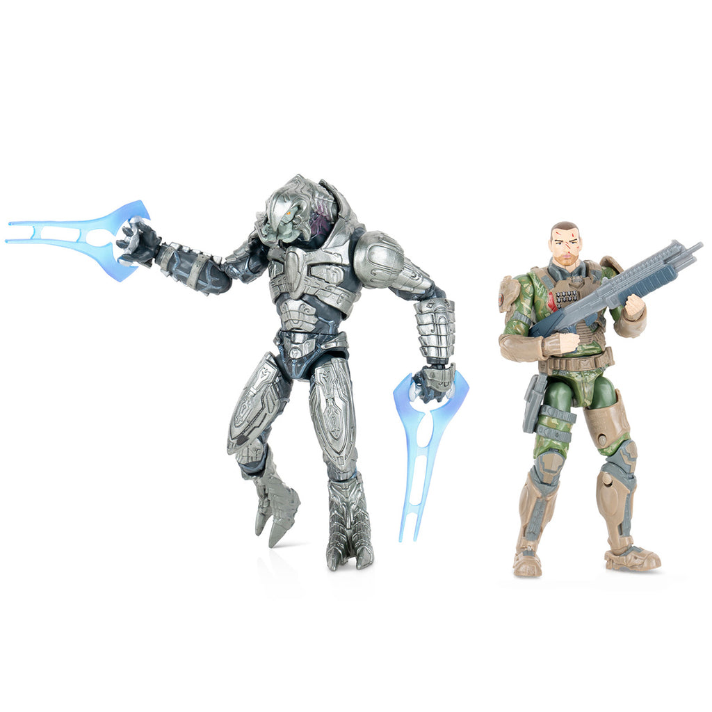 Halo Arbiter Ripa ‘Moramee vs. Sergeant Forge | Jazwares Vault