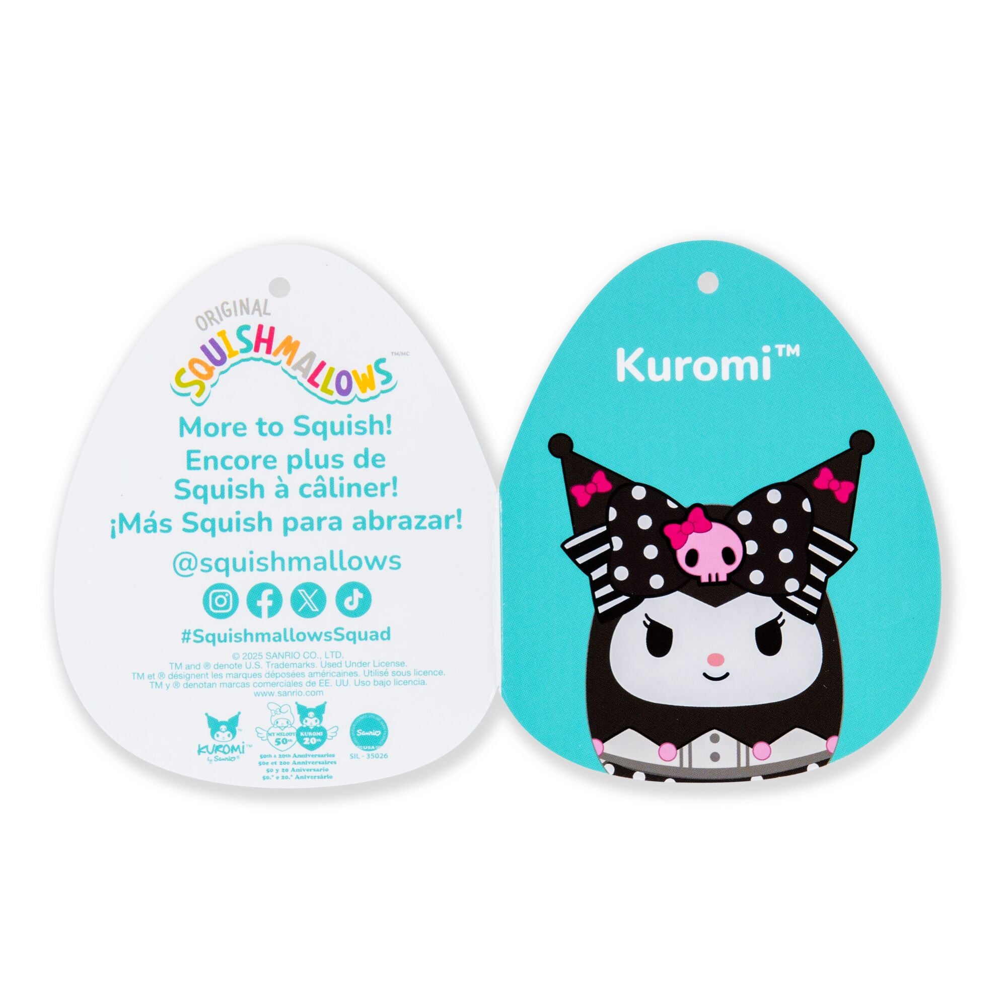 Hello Kitty and Friends 8" 20th Anniversary Kuromi | Jazwares