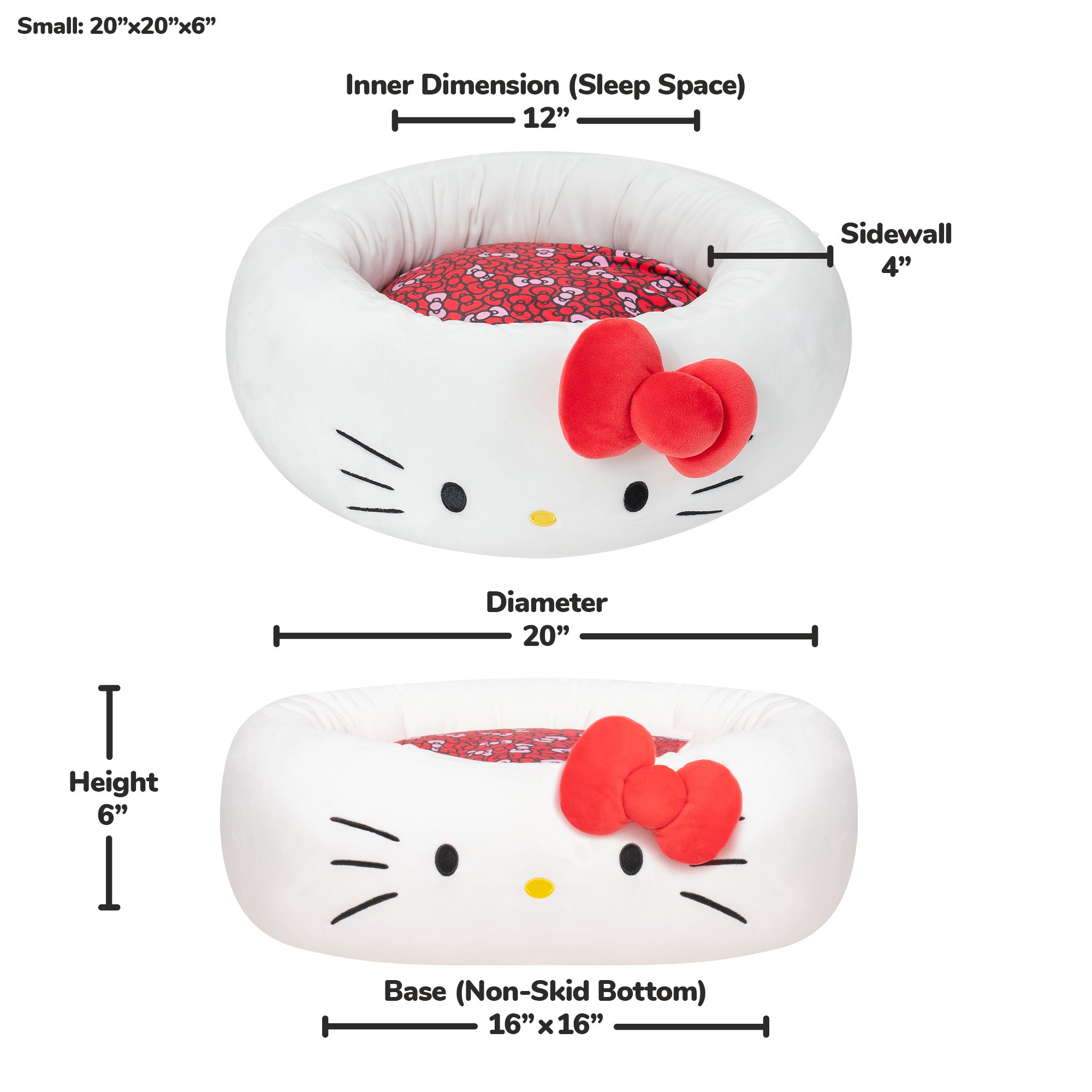 Hello Kitty And Friends Hello Kitty Pet Bed Jazwares hello-kitty-and-friends-hello-kitty-pet-bed-jazwares