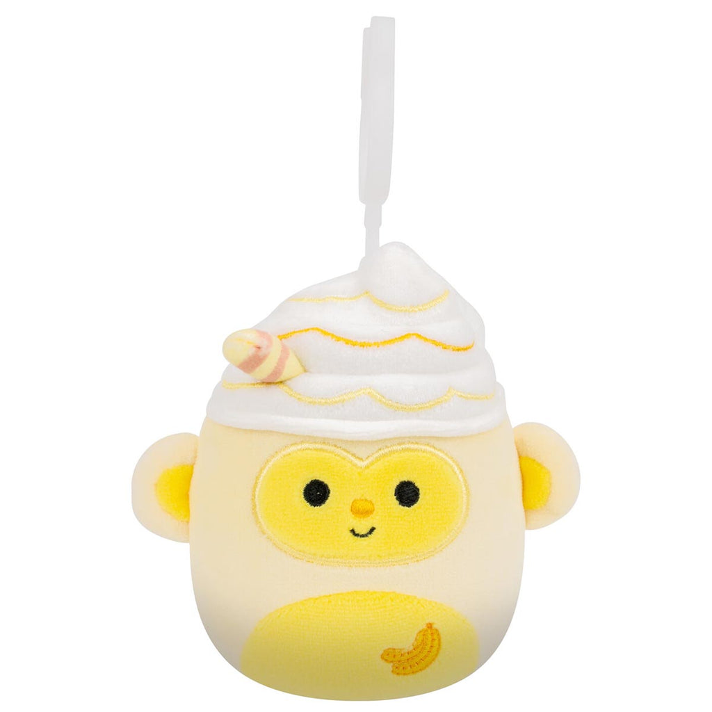 Squishmallows 3.5" Pierogi the Banana Monkey Shake Clip | Jazwares
