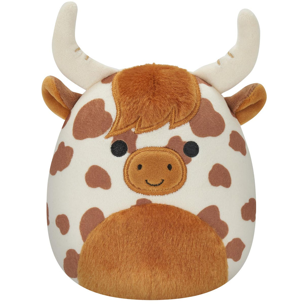 Squishmallows Alonzo the Brown Spotted Highland Cow | Jazwares