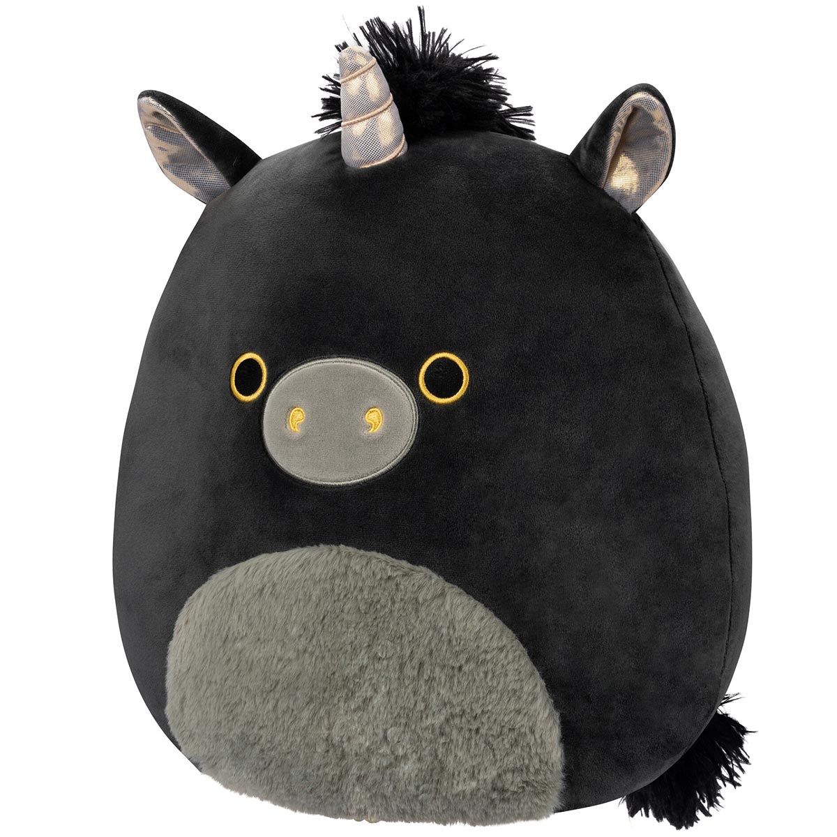 Squishmallows 12" Nicolita the Black and Gold Unicorn | Jazwares
