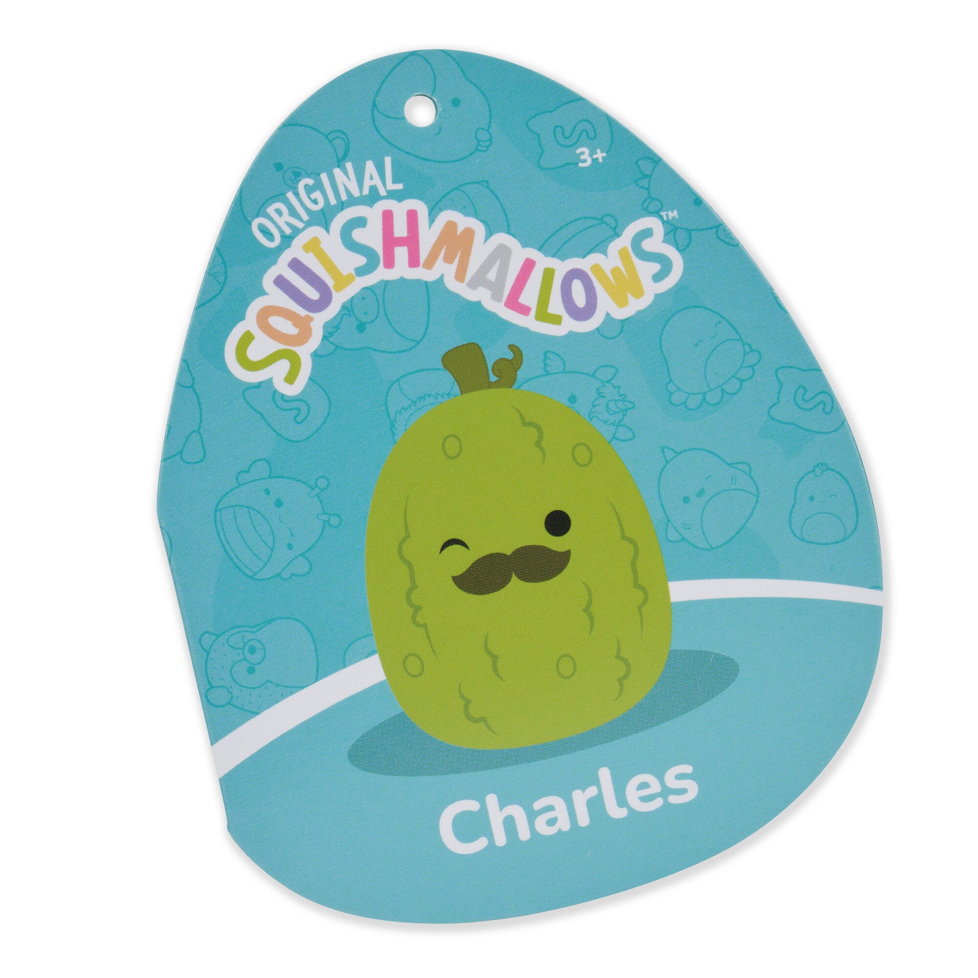 Squishmallows 12" Charles Pickle with Mustache | Jazwares