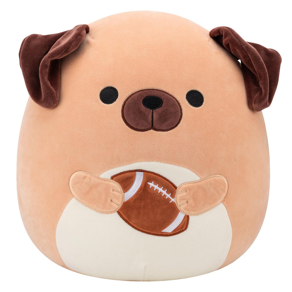 Squishmallows 14" Daryl the Brown Dog Holding Football | Jazwares