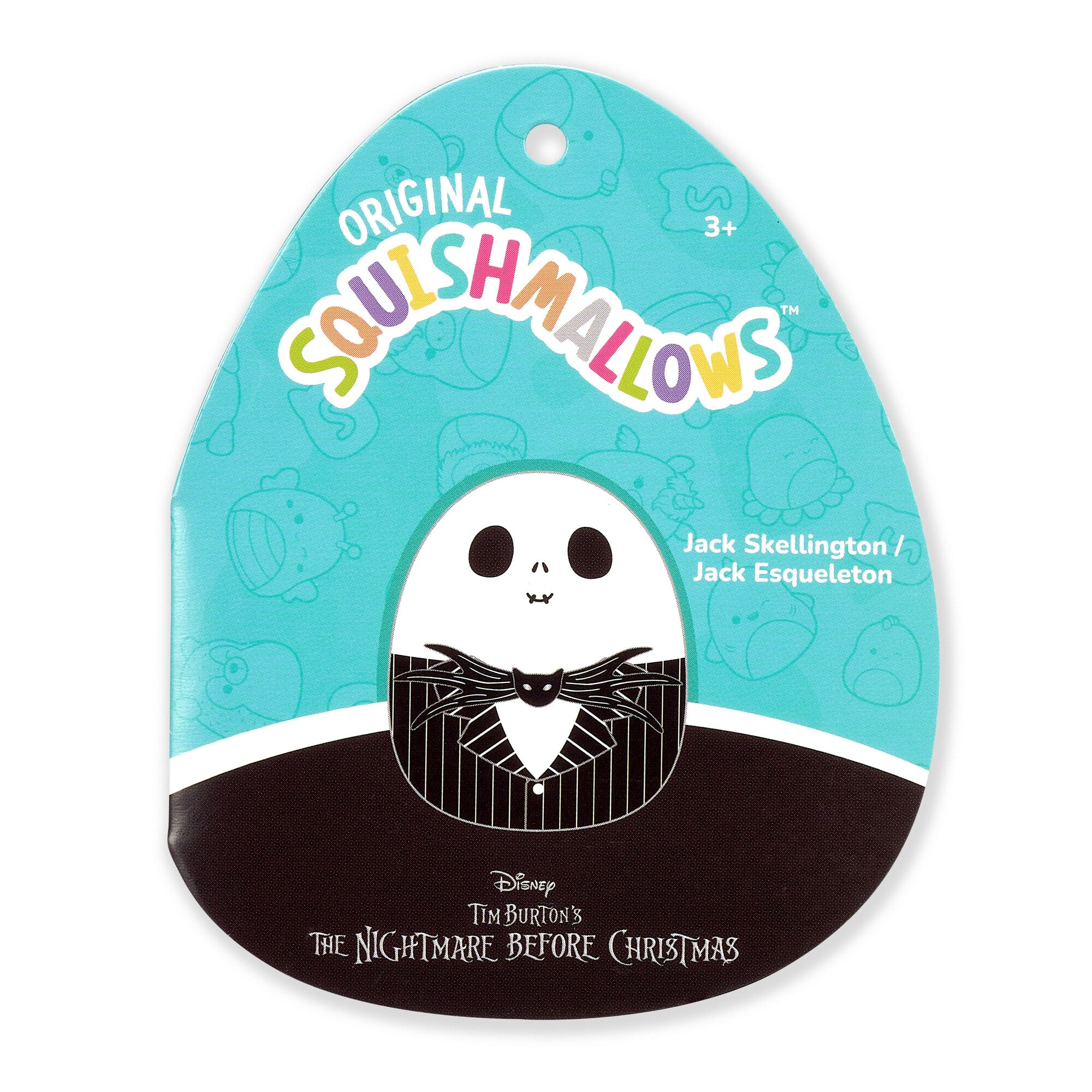 Squishmallows 3.5-Inch Disney Jack Skellington and Sally Clip 2-Pack ...