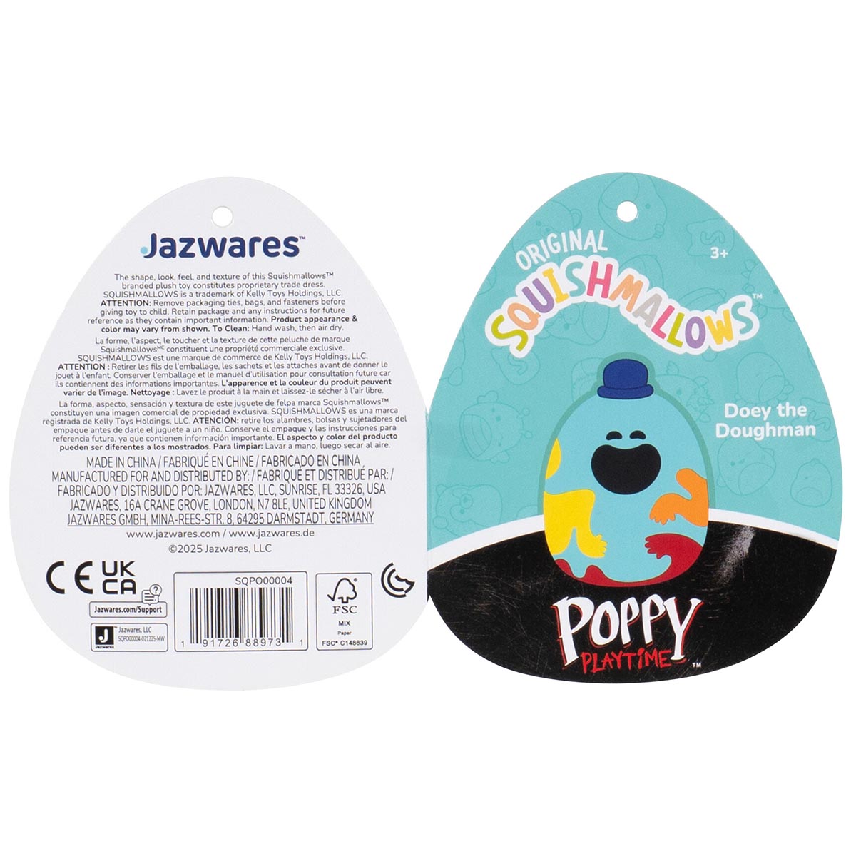 Squishmallows Poppy Playtime 8" Doey Plush | Jazwares